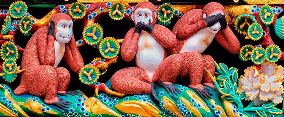 Quelle est la signification des 3 singes de la sagesse ? - | Peterandclo
