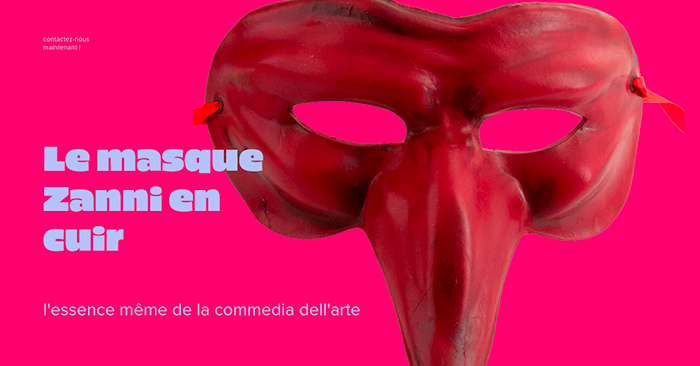 Masque de Zanni : Symbole de la Commedia dell'arte